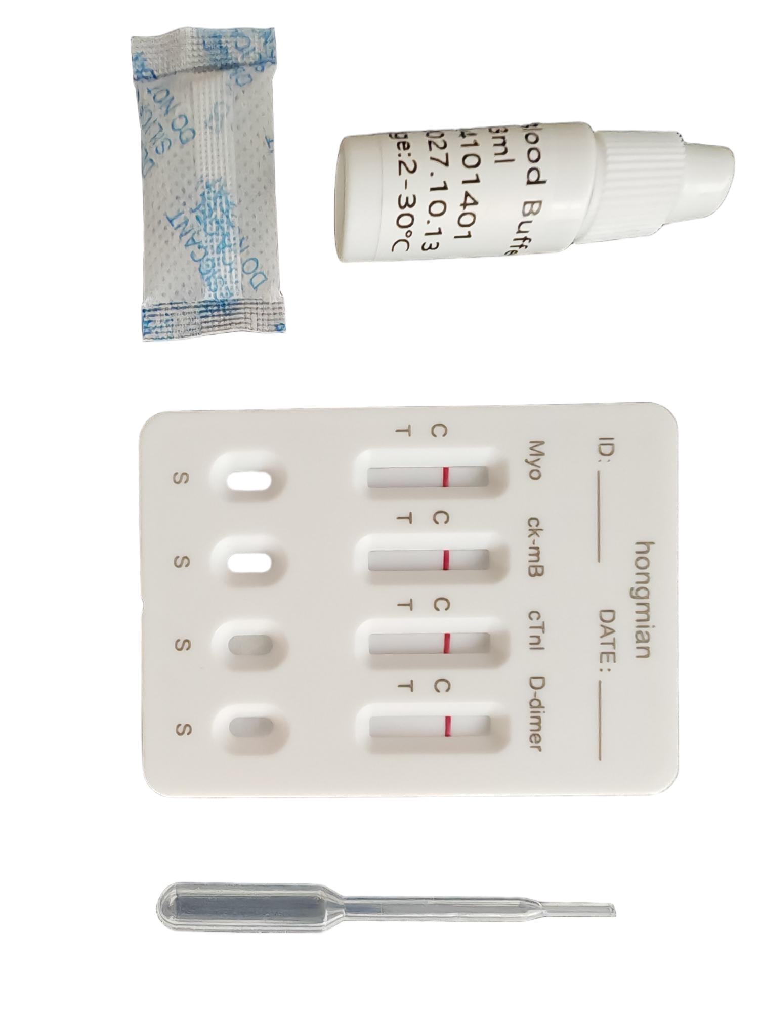 4-in-1 Cardiac Marker Test Kit – Troponin I, CK, D-dimer & Isoenzymes ...